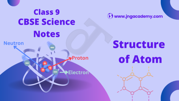 Structure of Atom - Class 9 Science Best Notes - JNG ACADEMY